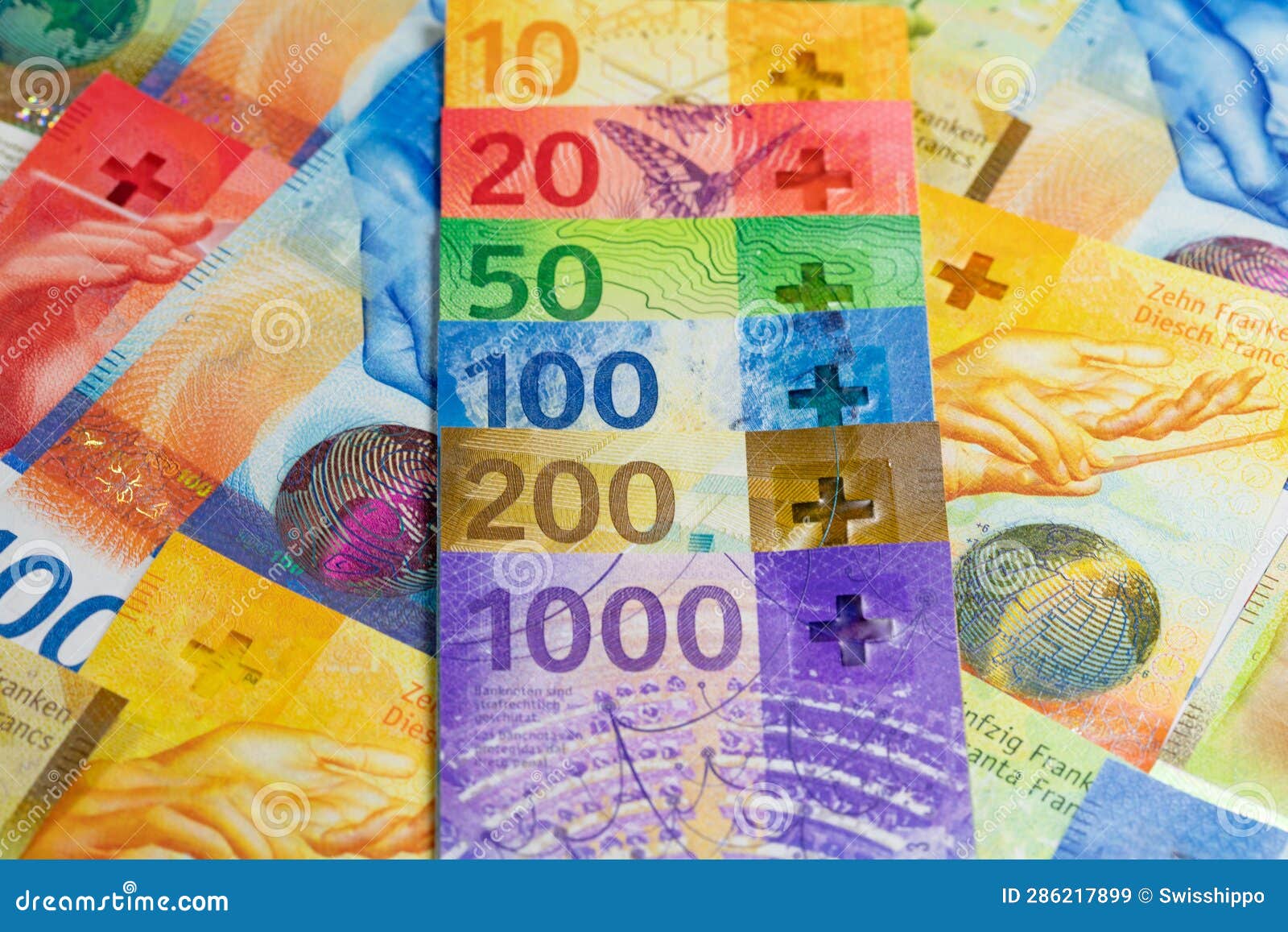 Swiss francs stock image. Image of money, bank, swiss - 286217899