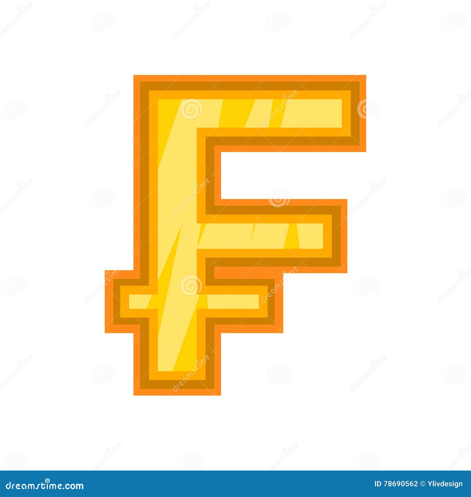 Swiss Frank Icon, Cartoon Style Stock Vector - Illustration of business ...