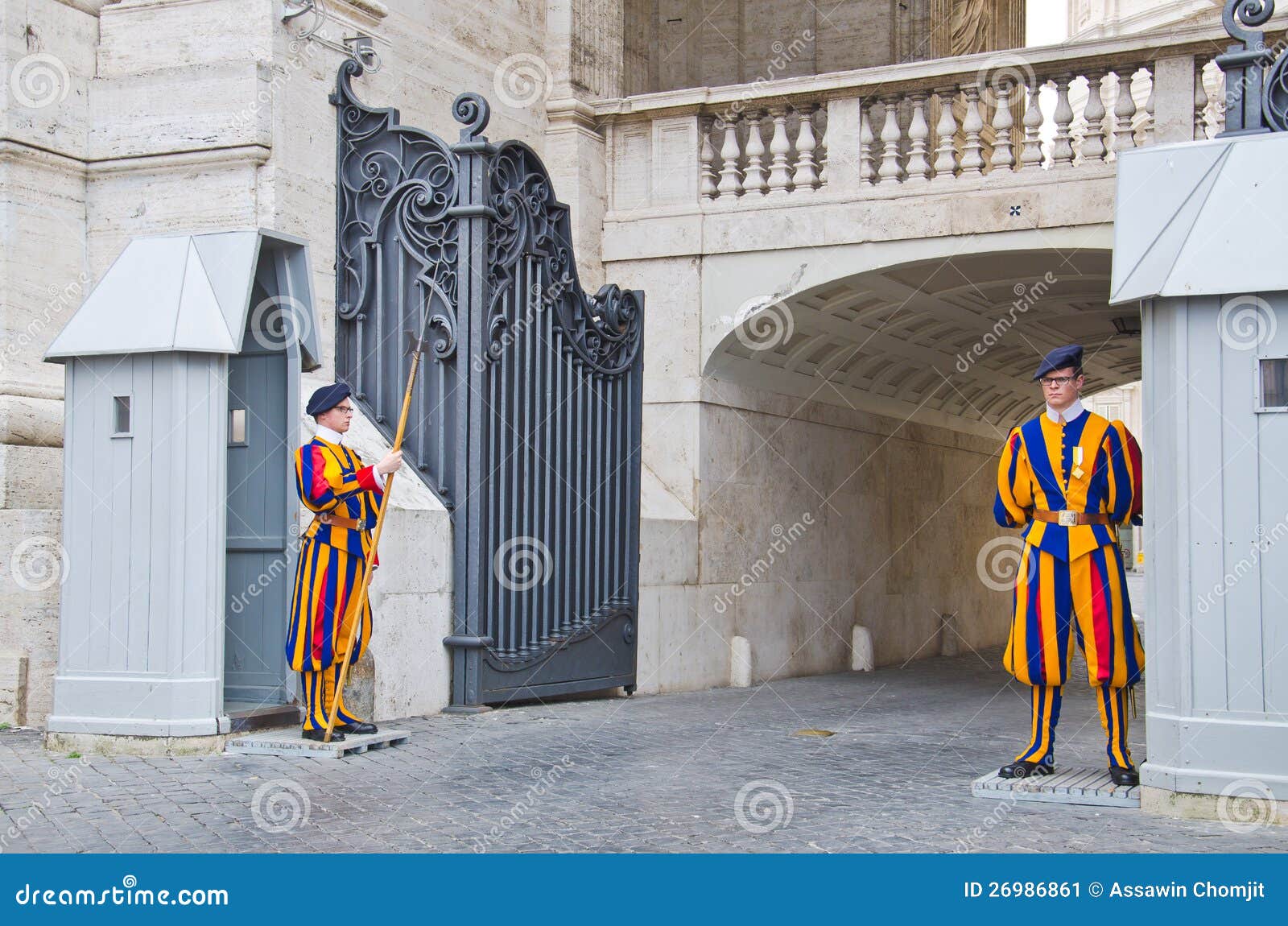Swiss guards editorial photo. Image of vigilant, service - 26986861