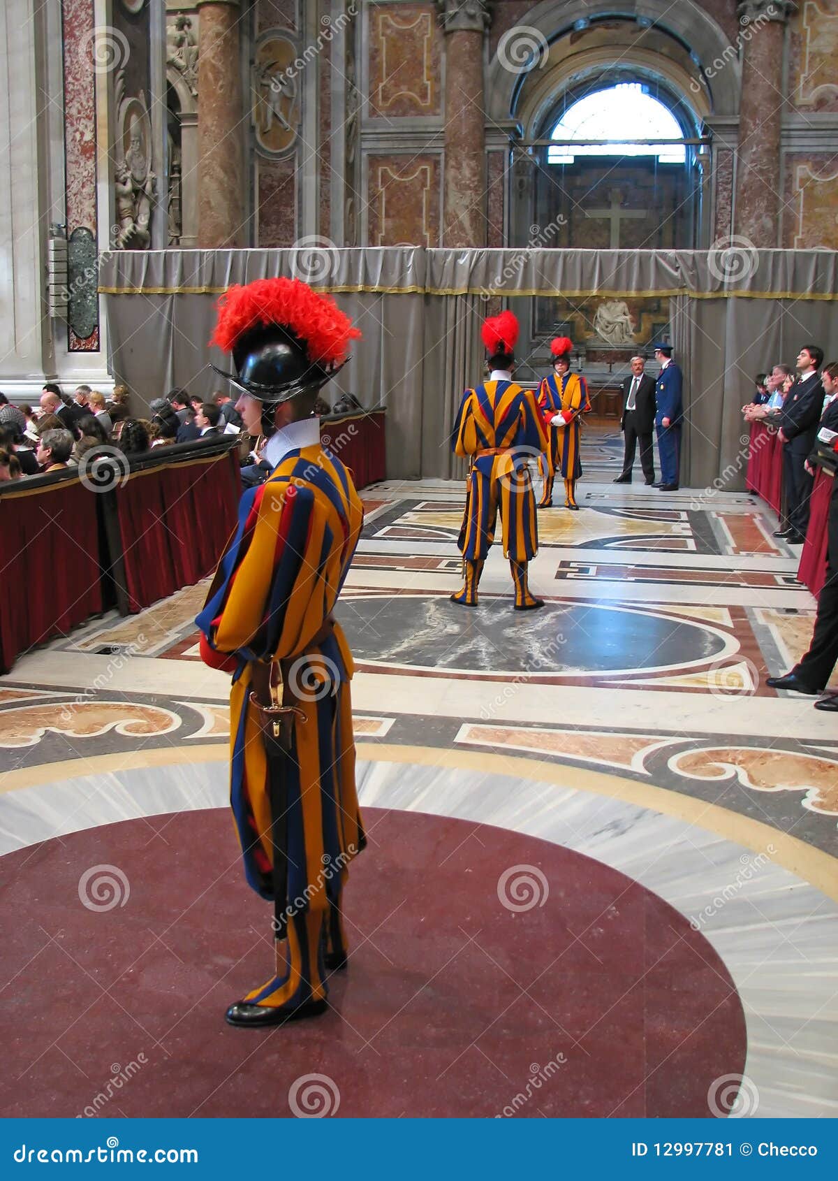 Swiss Guards in Saint Peter Basilica Editorial Photo - Image of rome ...