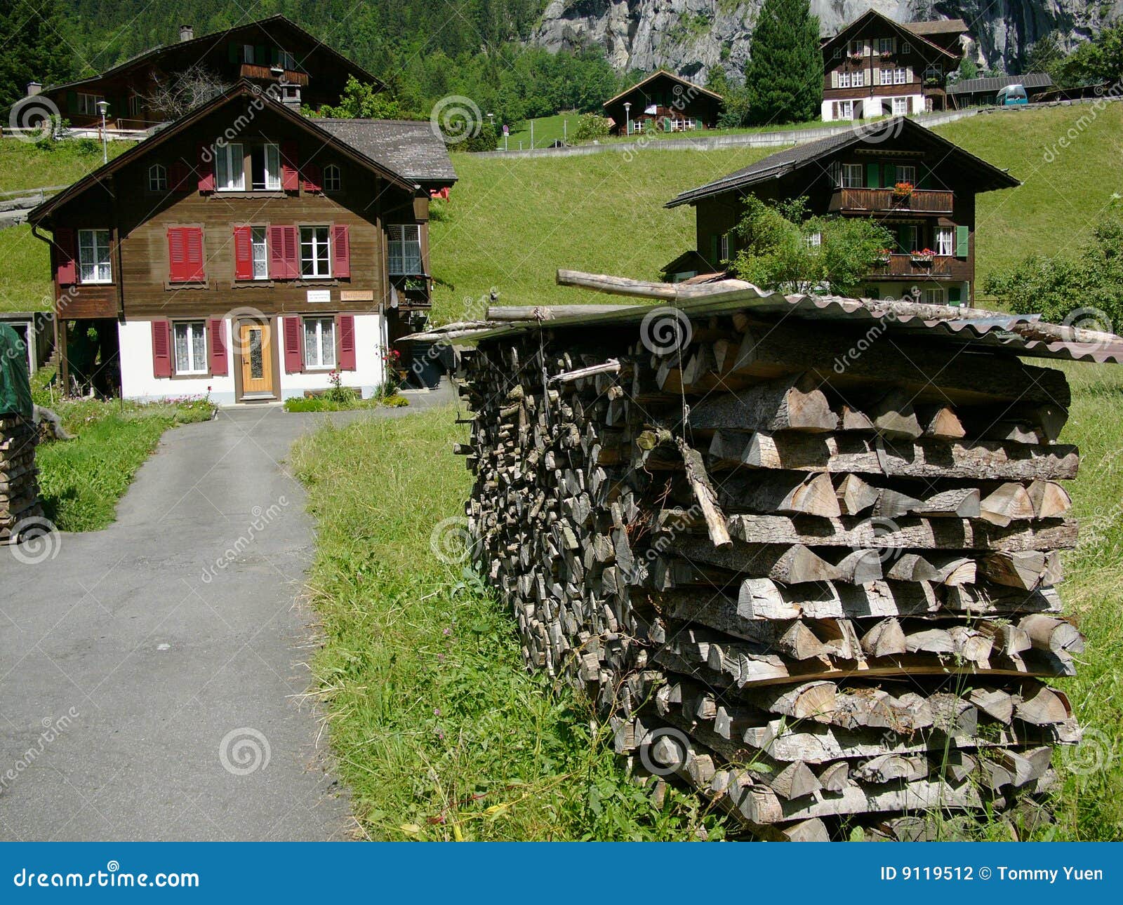 Swiss house stock photo. Image of historic, lauterbrunnen - 9119512
