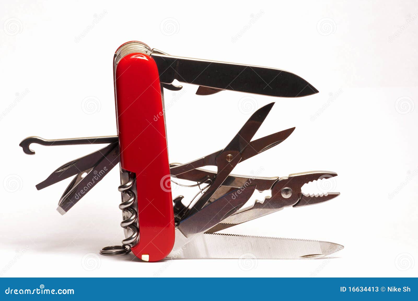 Swiss knife stock image. Image of switzerland, construction - 16634413