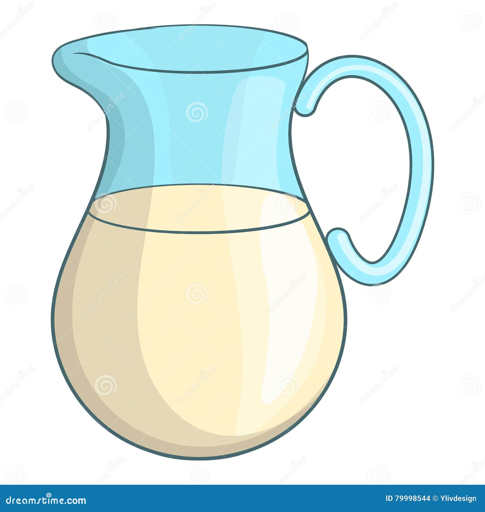 Cartoon Churn Ayran Illustrationwhite Backgroundcartoon Illustration ...