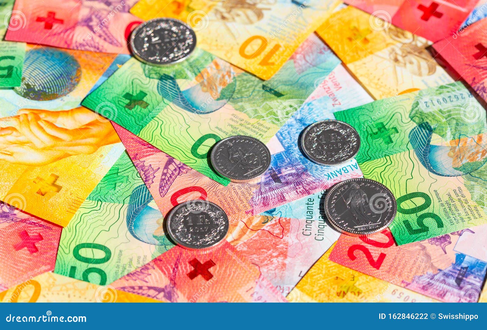 Swiss money stock photo. Image of foreign, banknote - 162846222