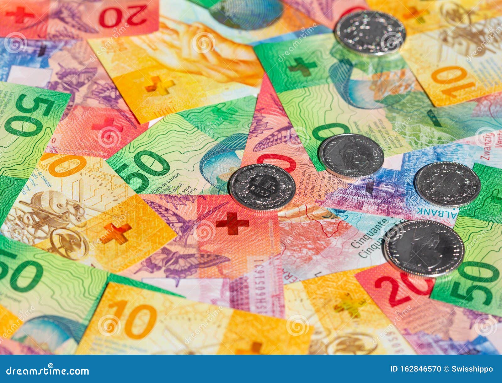 Swiss money stock photo. Image of bill, forex, currency - 162846570
