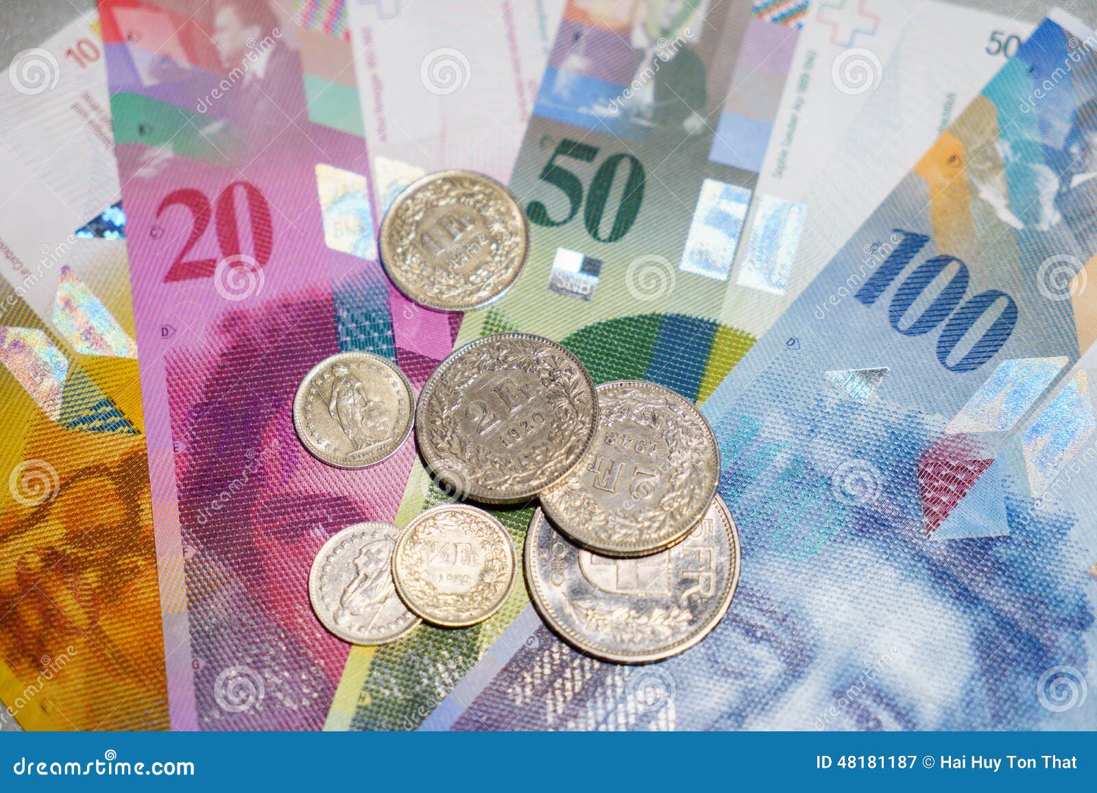 Swiss money stock image. Image of coinage, banking, account - 48181187