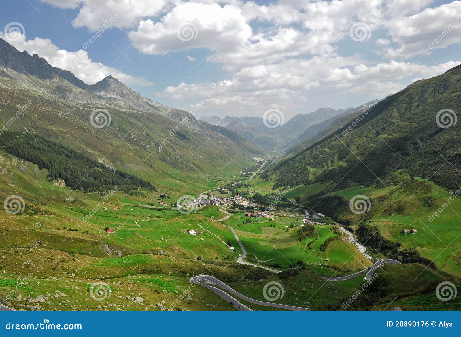 Swiss mountains stock photo. Image of field, hills, panorama - 20890176