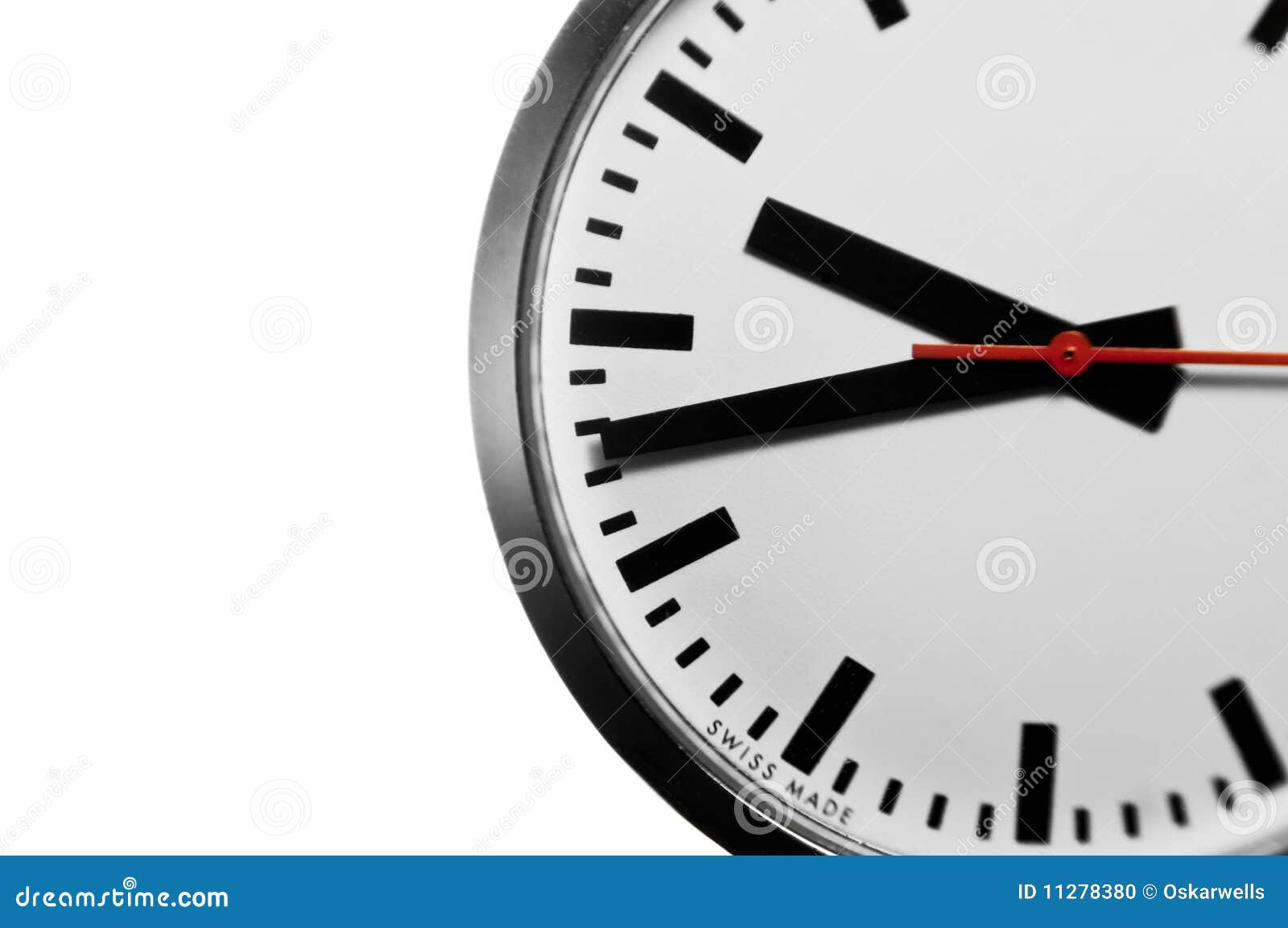 Swiss time stock photo. Image of modern, minute, isolated - 11278380