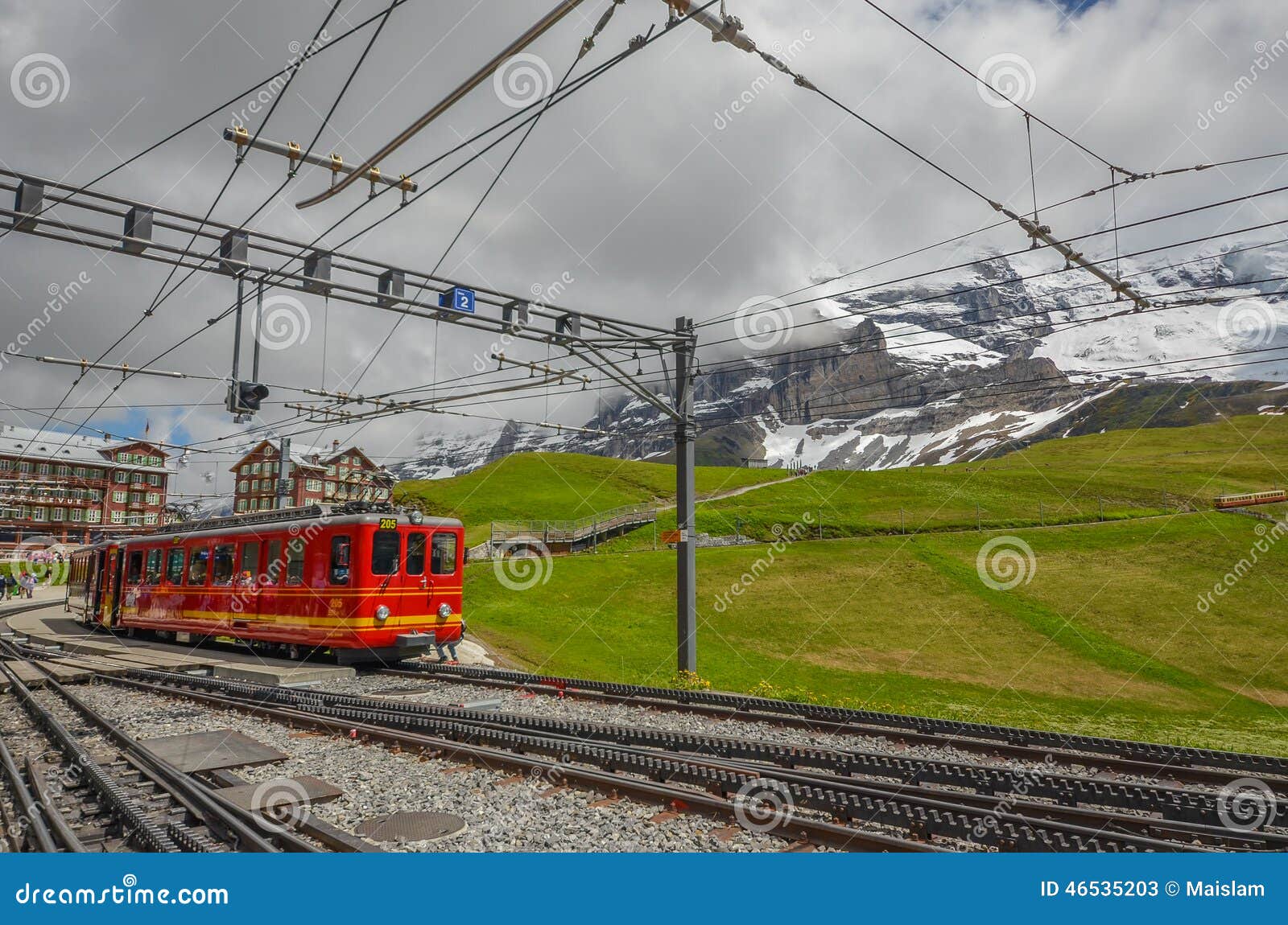 Swiss Train System, Switzerland Stock Image - Image of alpine, glacier ...