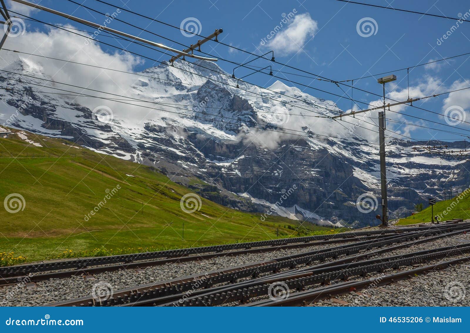 Swiss Train System, Switzerland Stock Photo - Image of interlaken ...