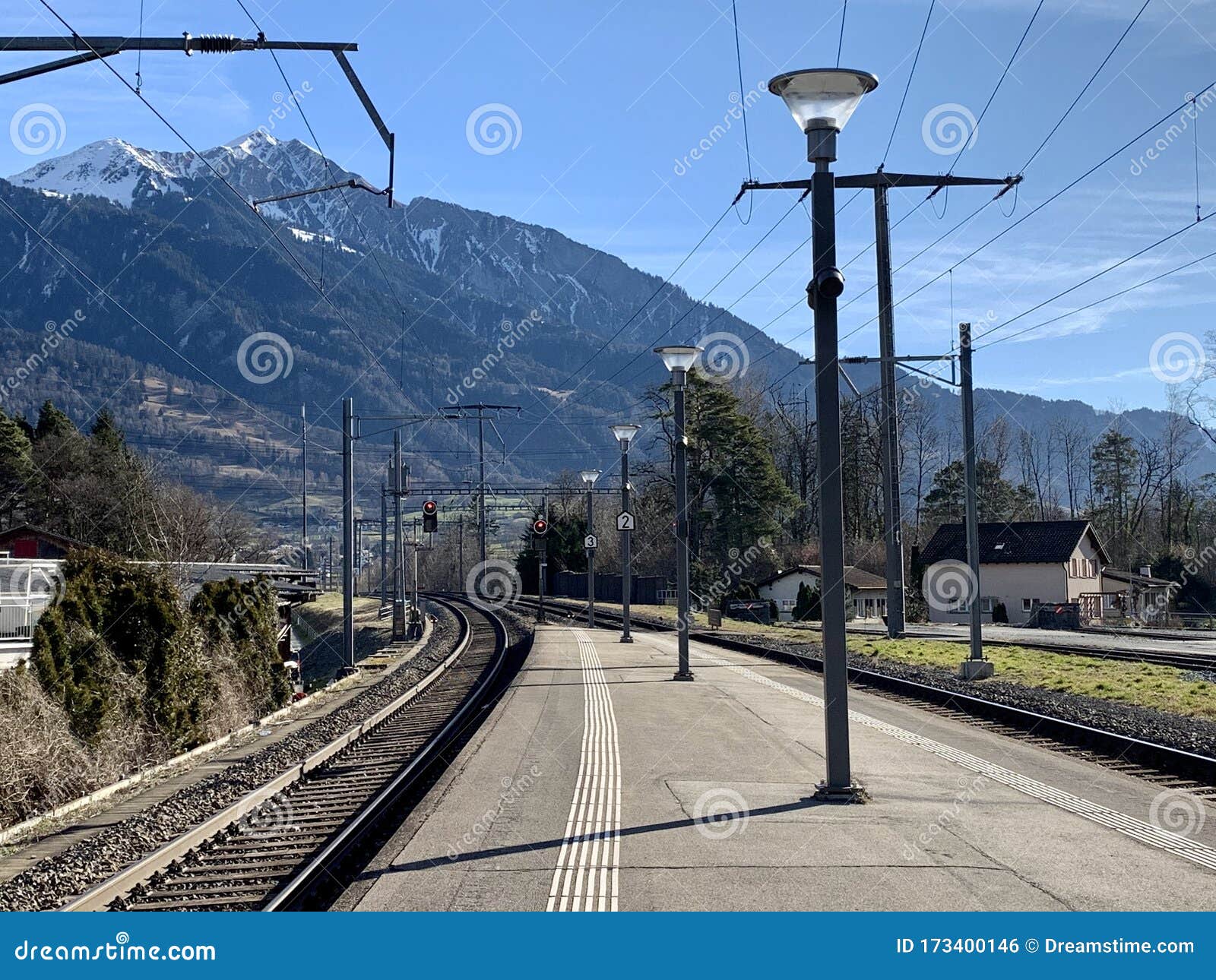 Swiss train stock photo. Image of swiss, train, morning - 173400146