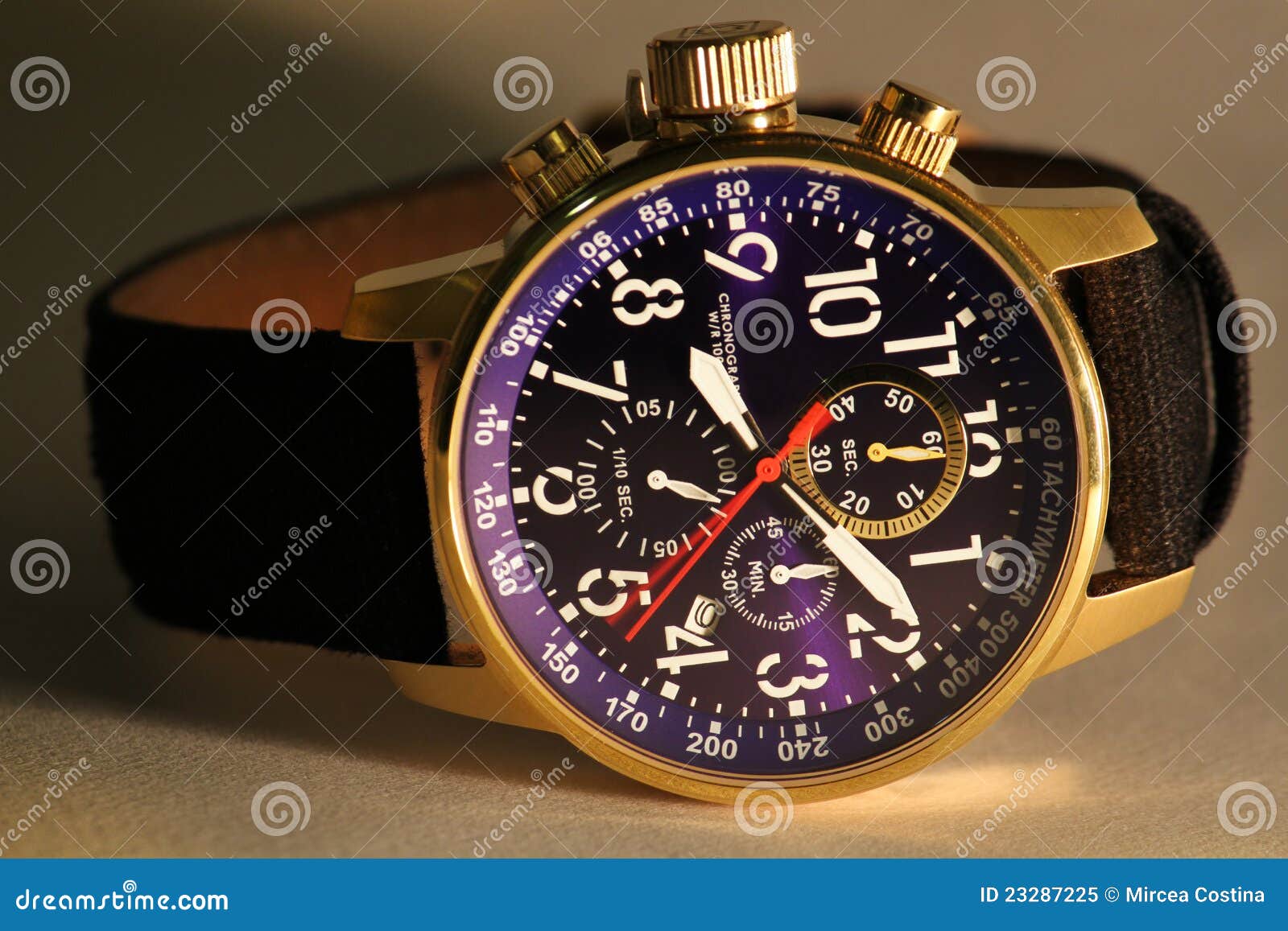 Swiss watch stock image. Image of comparison, dial, gold - 23287225