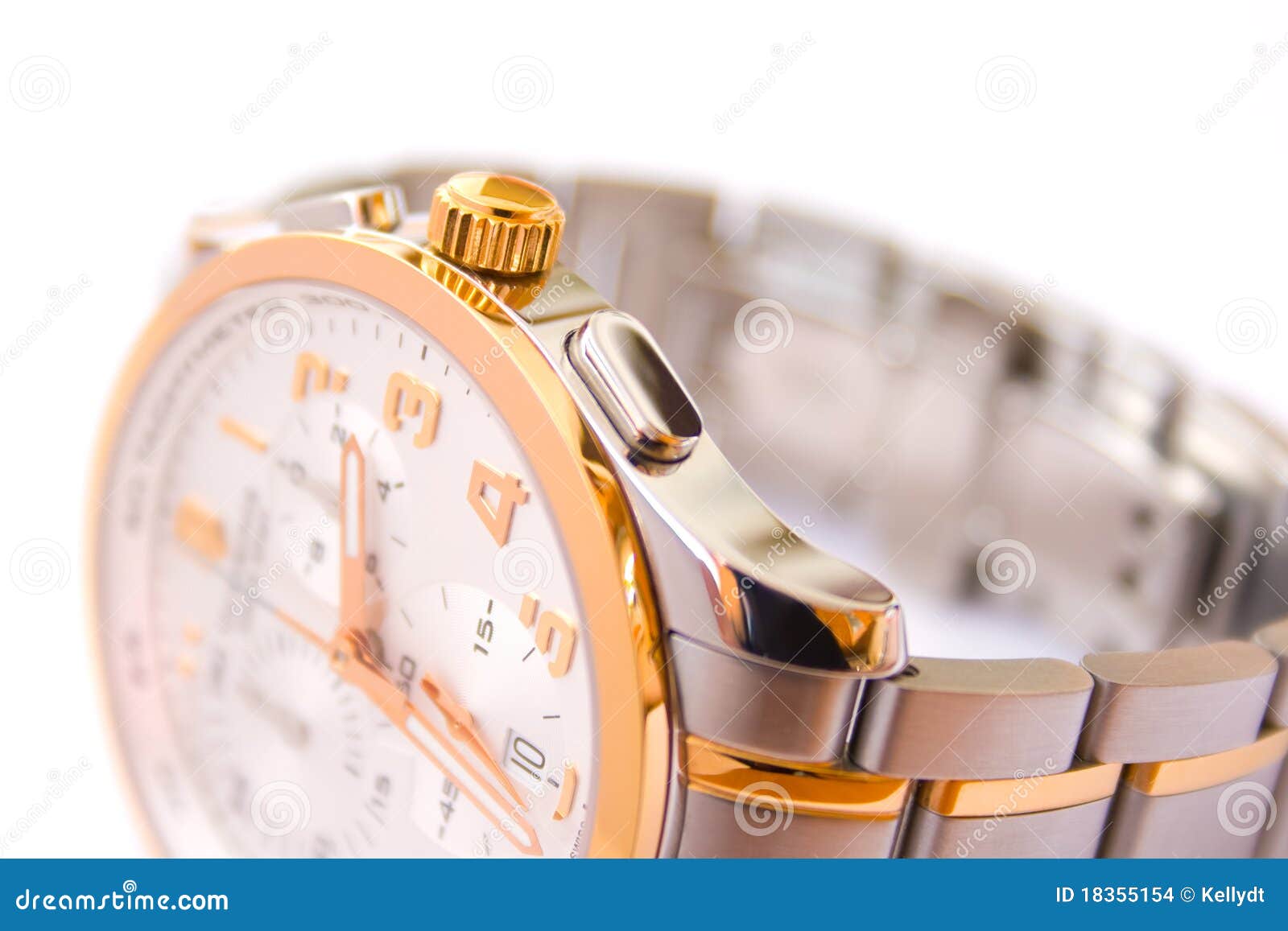 Swiss watch - crown stock photo. Image of hands, object - 18355154