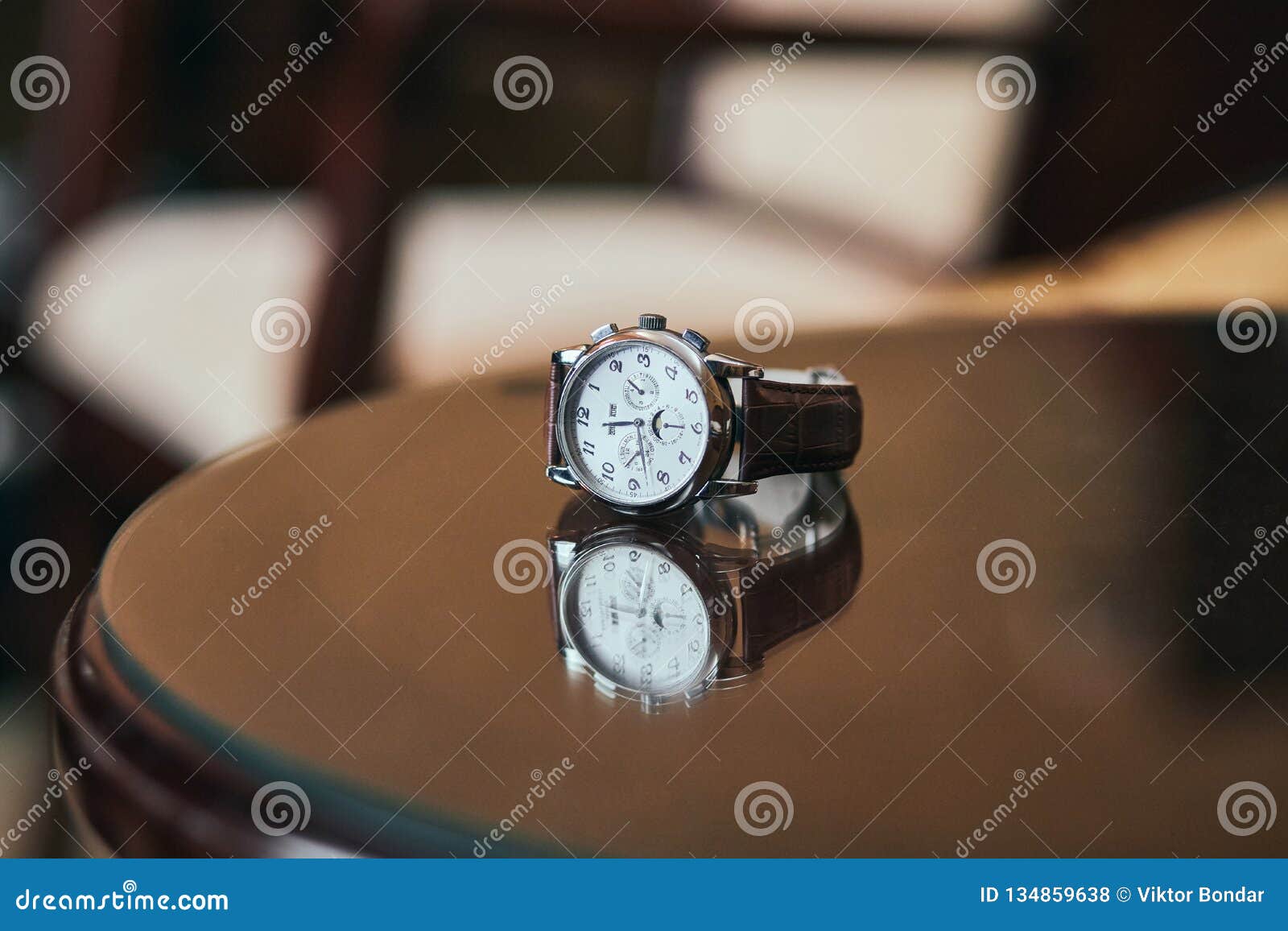Swiss Watches are on the Table Stock Photo - Image of date, logo: 134859638