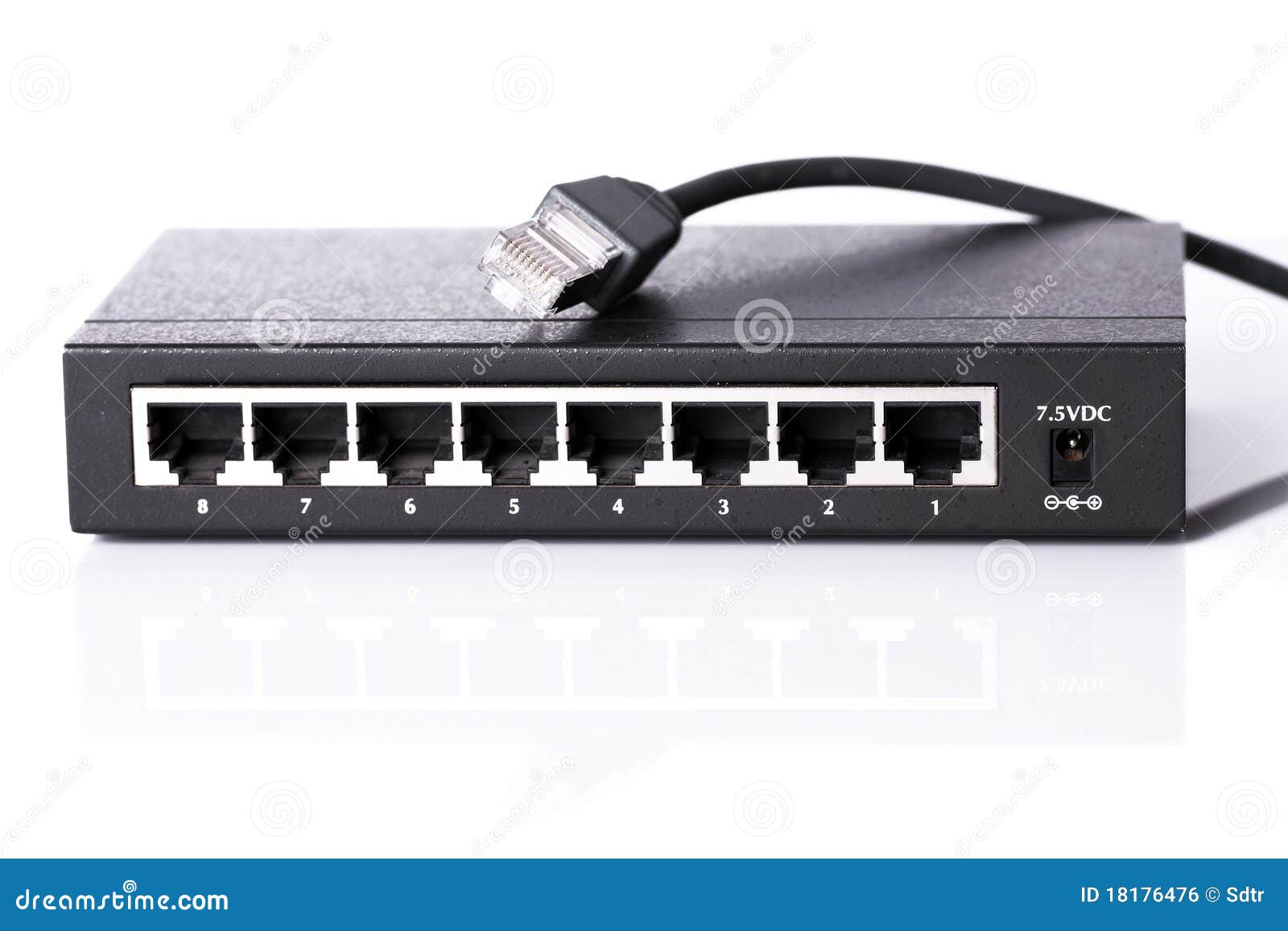 Switch stock photo. Image of isolated, cable, mpbs, computer - 18176476