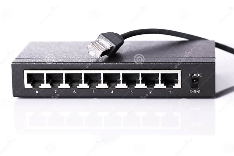 Switch stock photo. Image of isolated, cable, mpbs, computer - 18176476