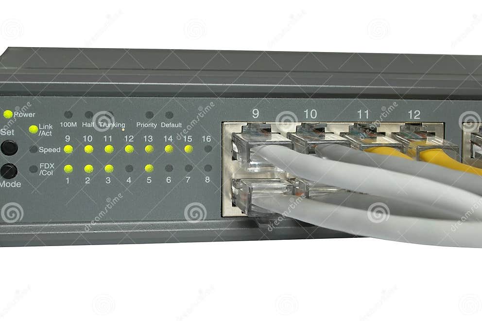 Switch stock photo. Image of switch, ethernet, cable, plugs - 45490