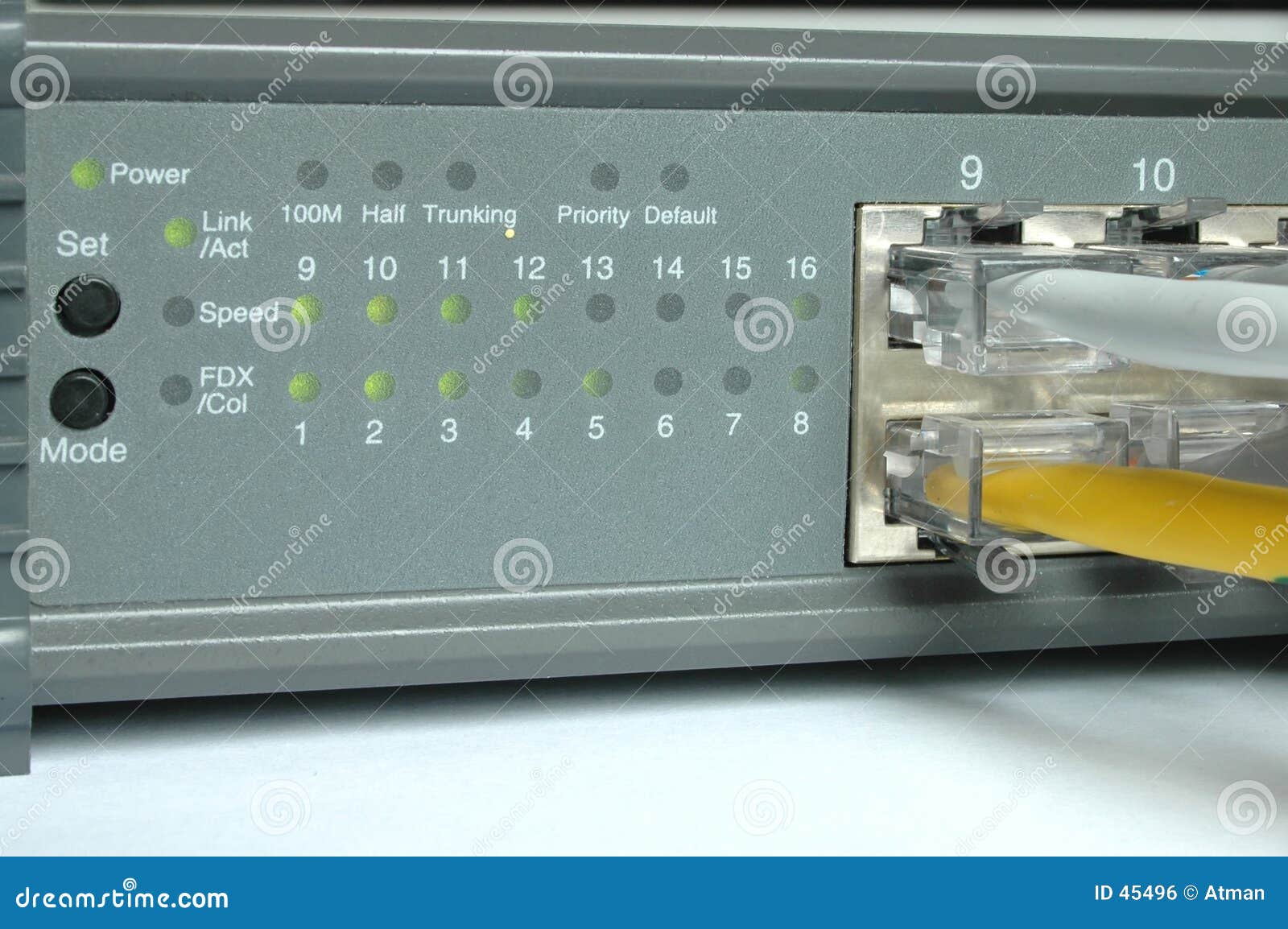 Switch stock photo. Image of mpbs, cable, router, server - 45496