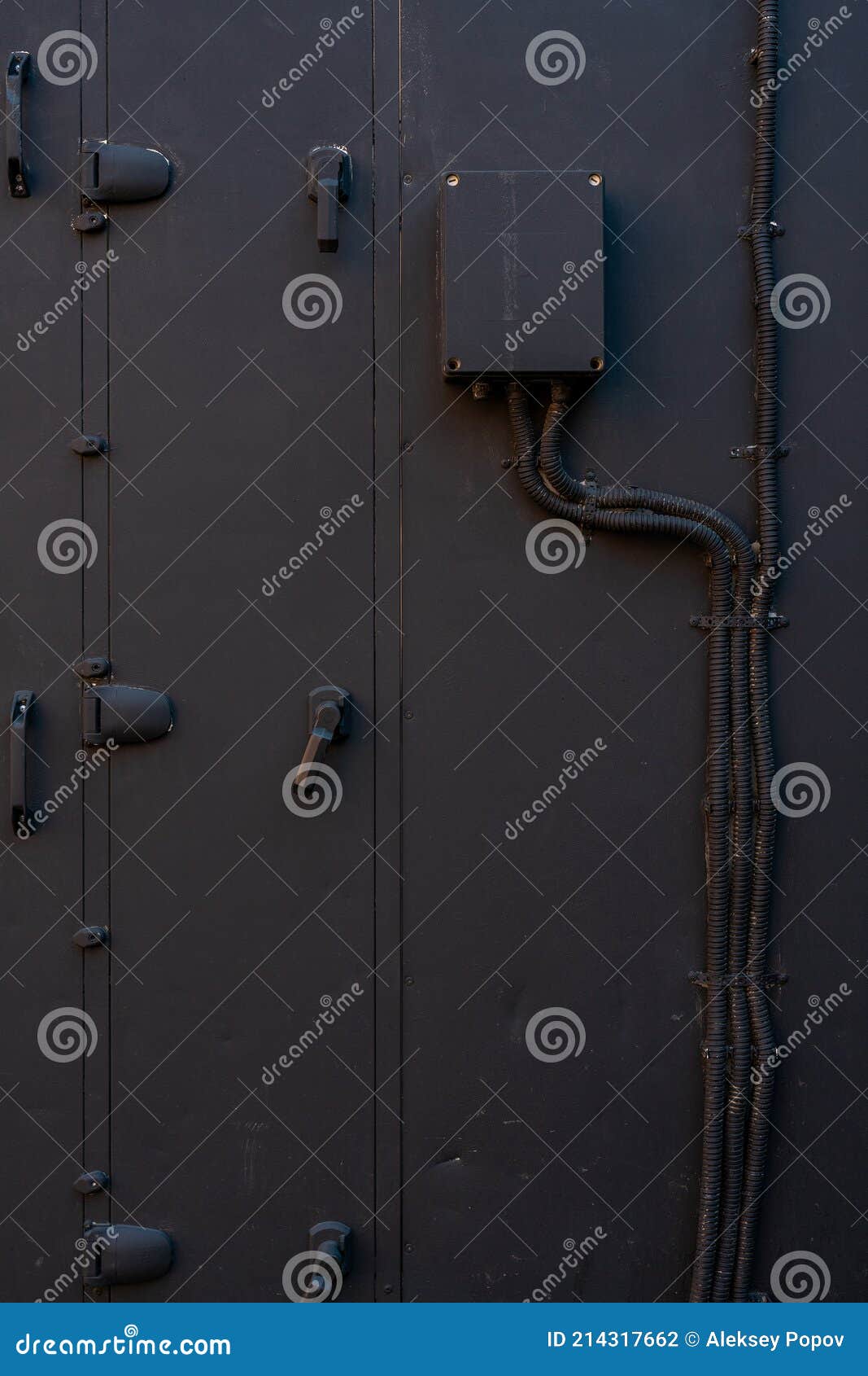 Switch Box. Black Paint Surface Stock Photo - Image of circuit, home ...