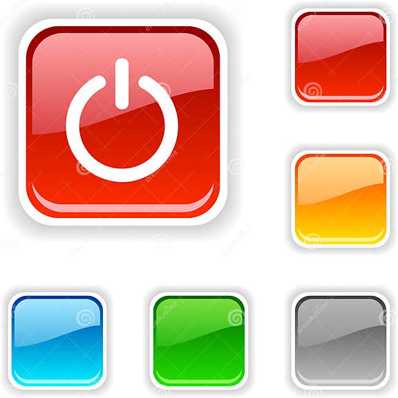 Switch button. stock illustration. Illustration of orange - 12061742