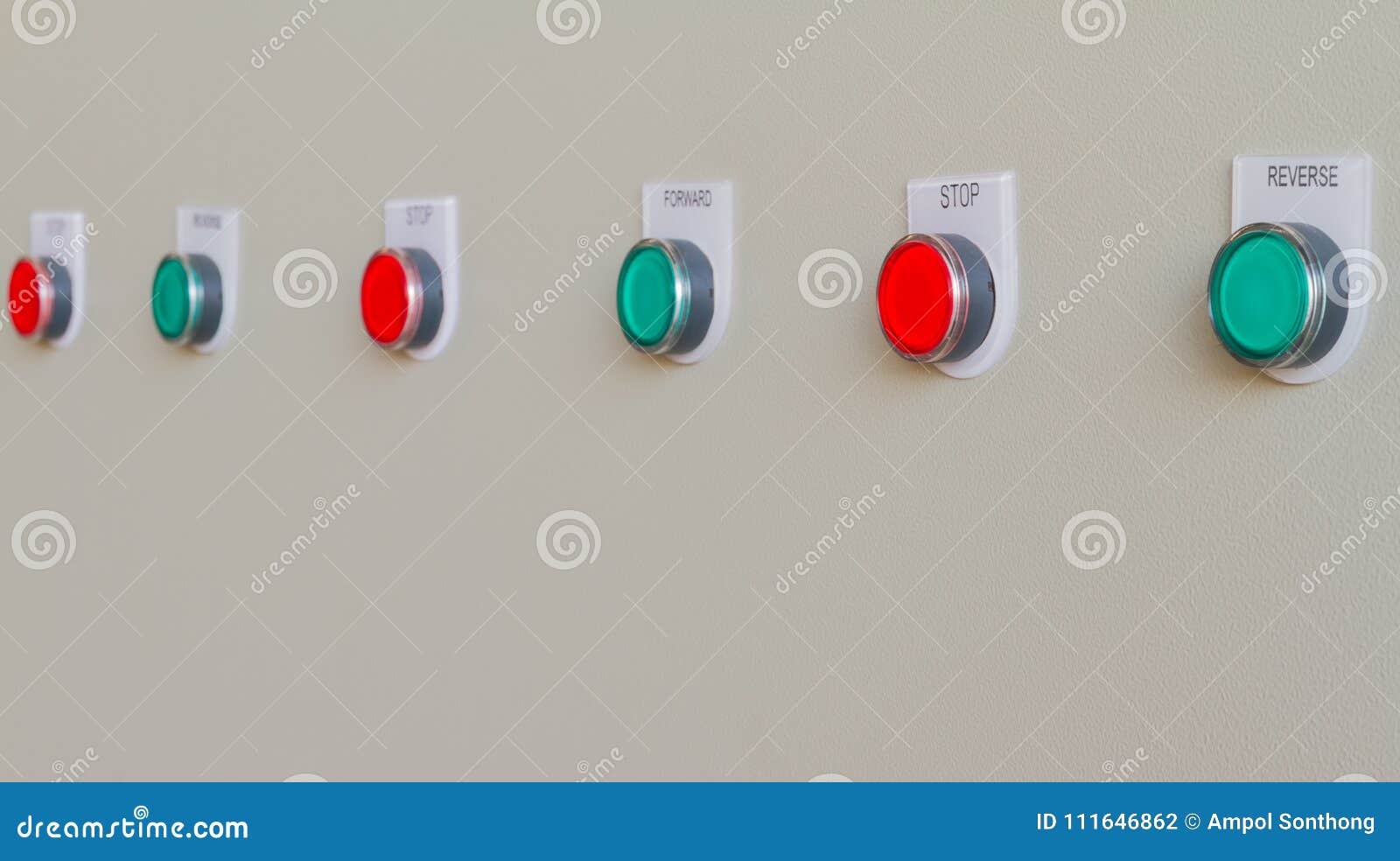 Switch Button on Control Panel. Stock Photo - Image of button, safety ...