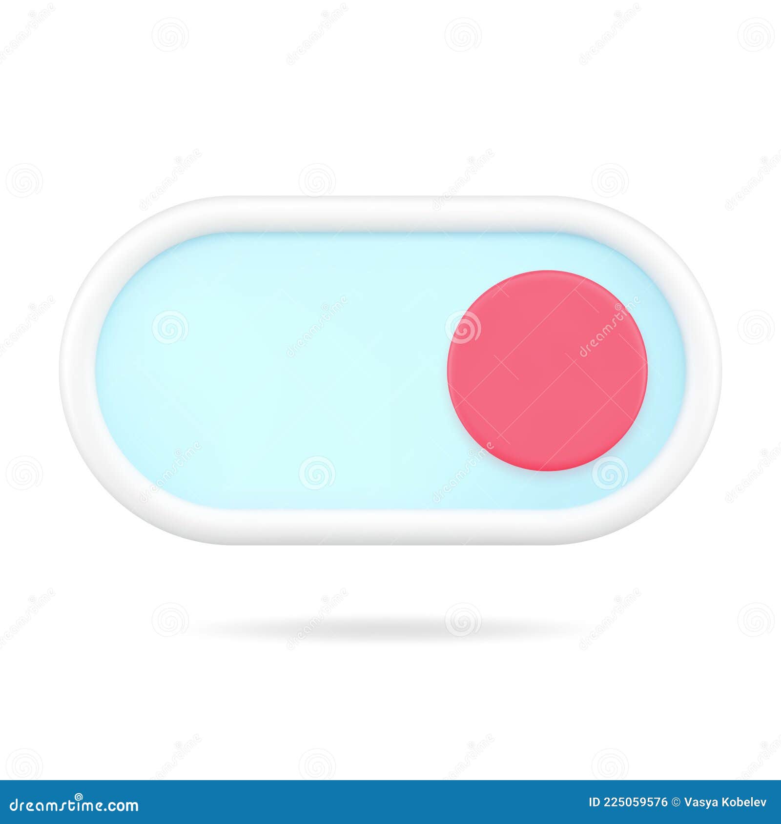 Switch Button 3d Icon. Red Knob for Switching and Adjusting Electronic ...