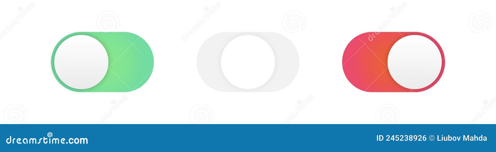 Switch Button. on Off UI Symbols, Active and Inactive Interface ... Switch Button. on Off UI Symbols, Active and Inactive Interface ...