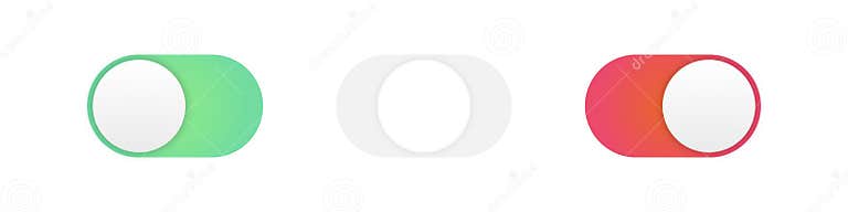 Switch Button. on Off UI Symbols, Active and Inactive Interface ...