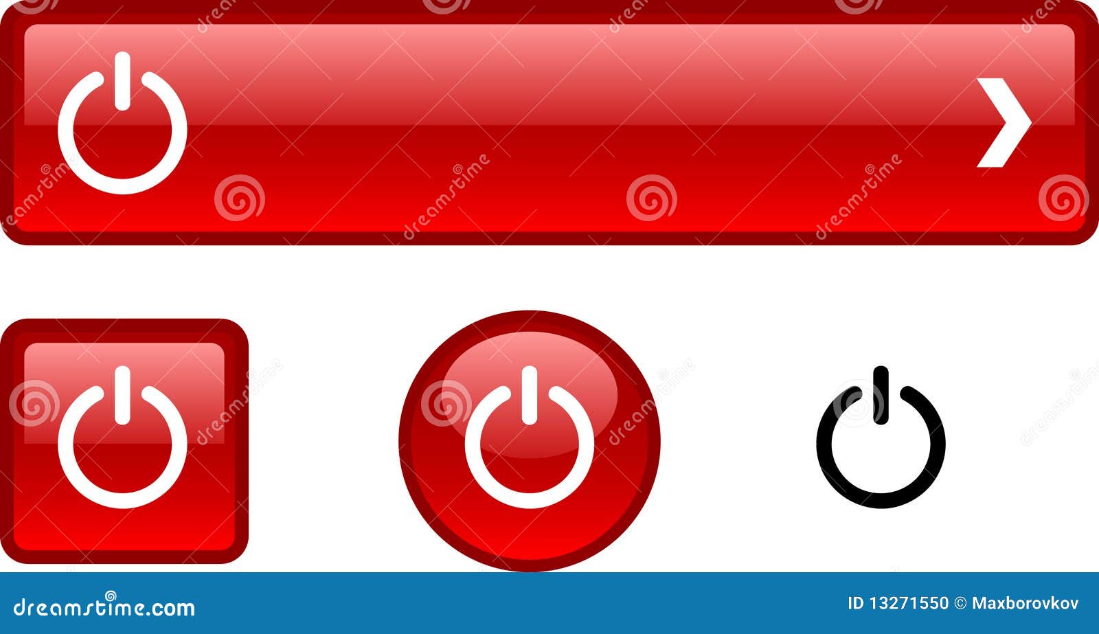 Switch button set. stock vector. Illustration of icons - 13271550