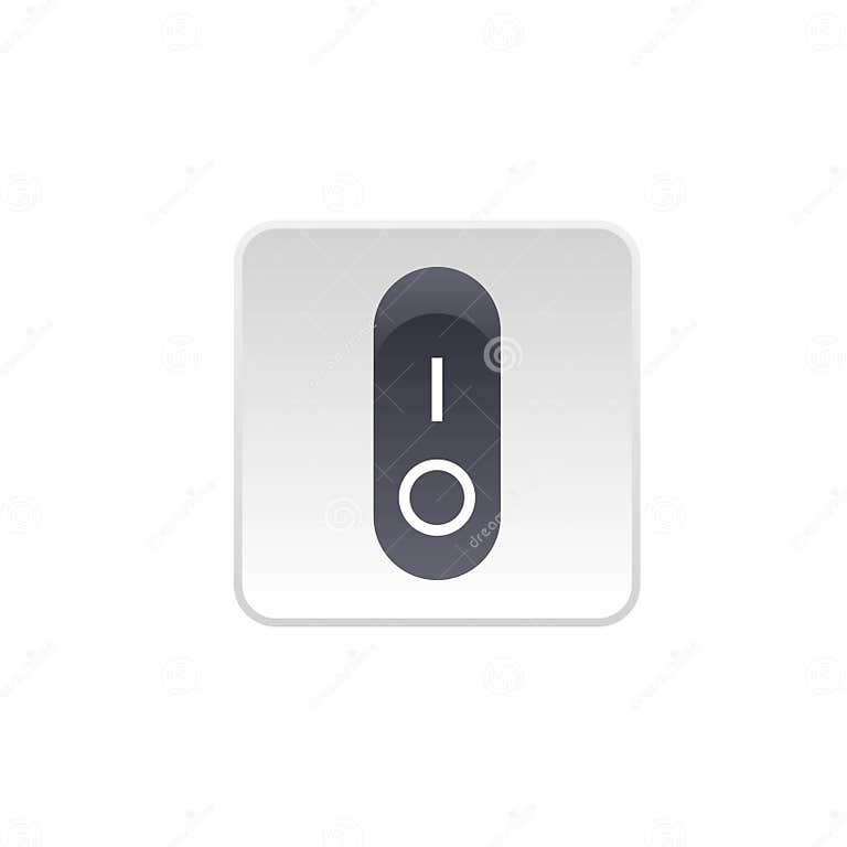 Switch Button or Turn on Turn Off Power Stock Vector - Illustration of ...