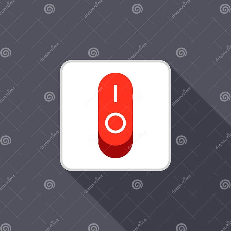 Switch Button or Turn on Turn Off Power Stock Vector - Illustration of ...