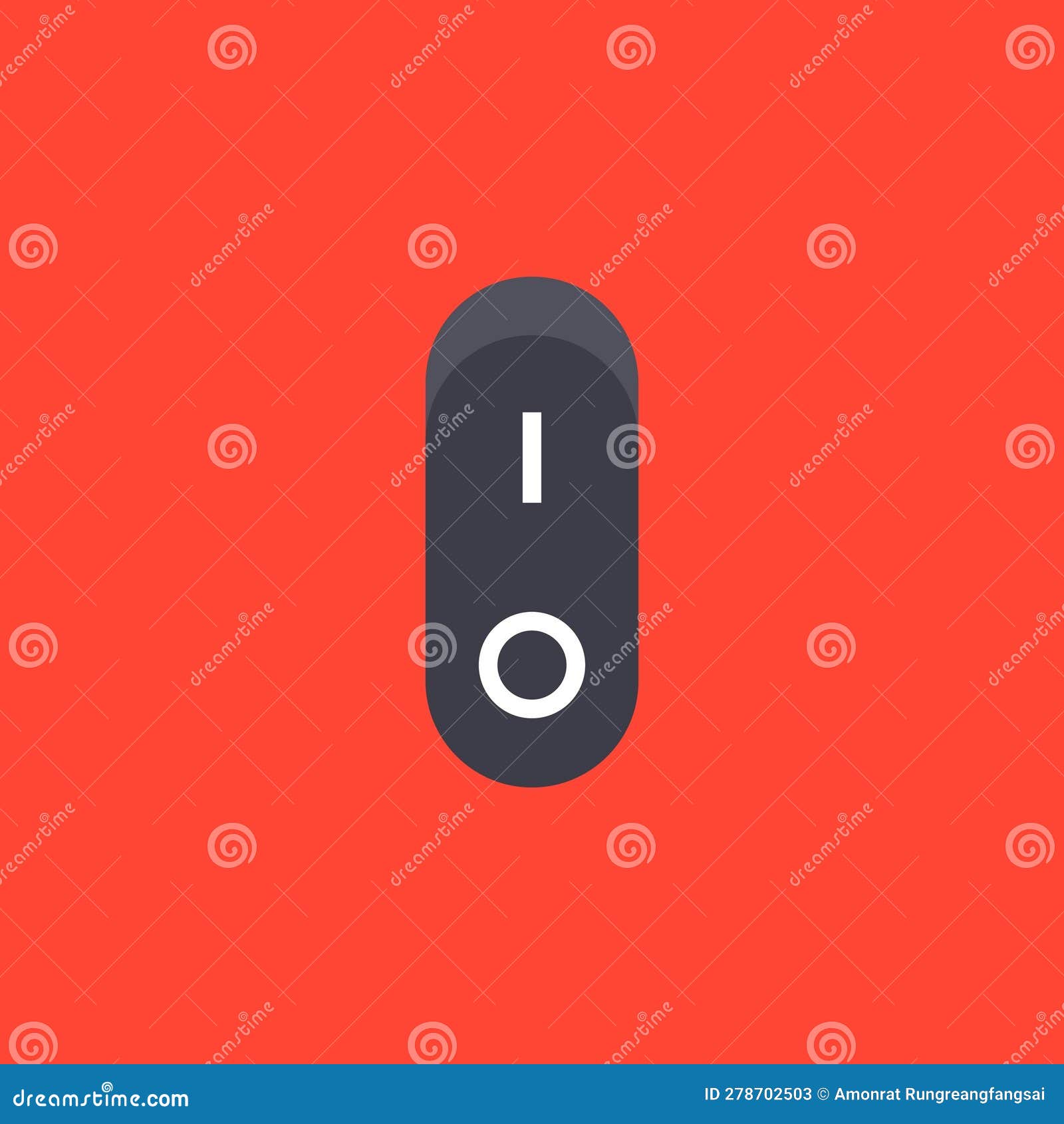 Switch Button or Turn on Turn Off Power Stock Vector - Illustration of ...