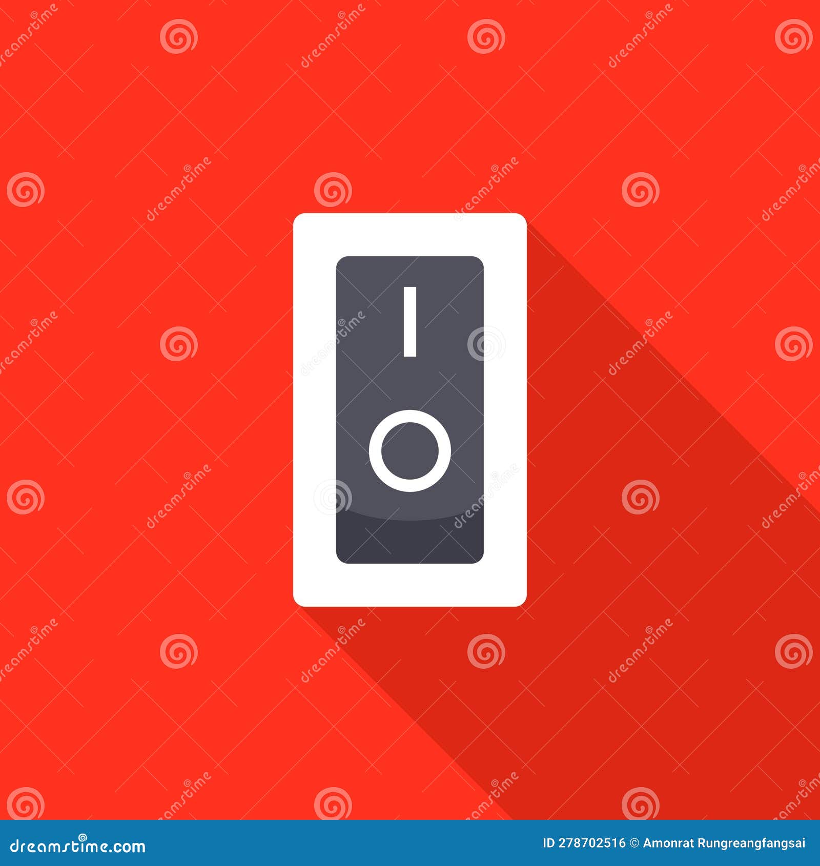 Switch Button or Turn on Turn Off Power Stock Vector - Illustration of ...