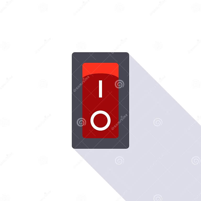 Switch Button or Turn on Turn Off Power Stock Vector - Illustration of ...