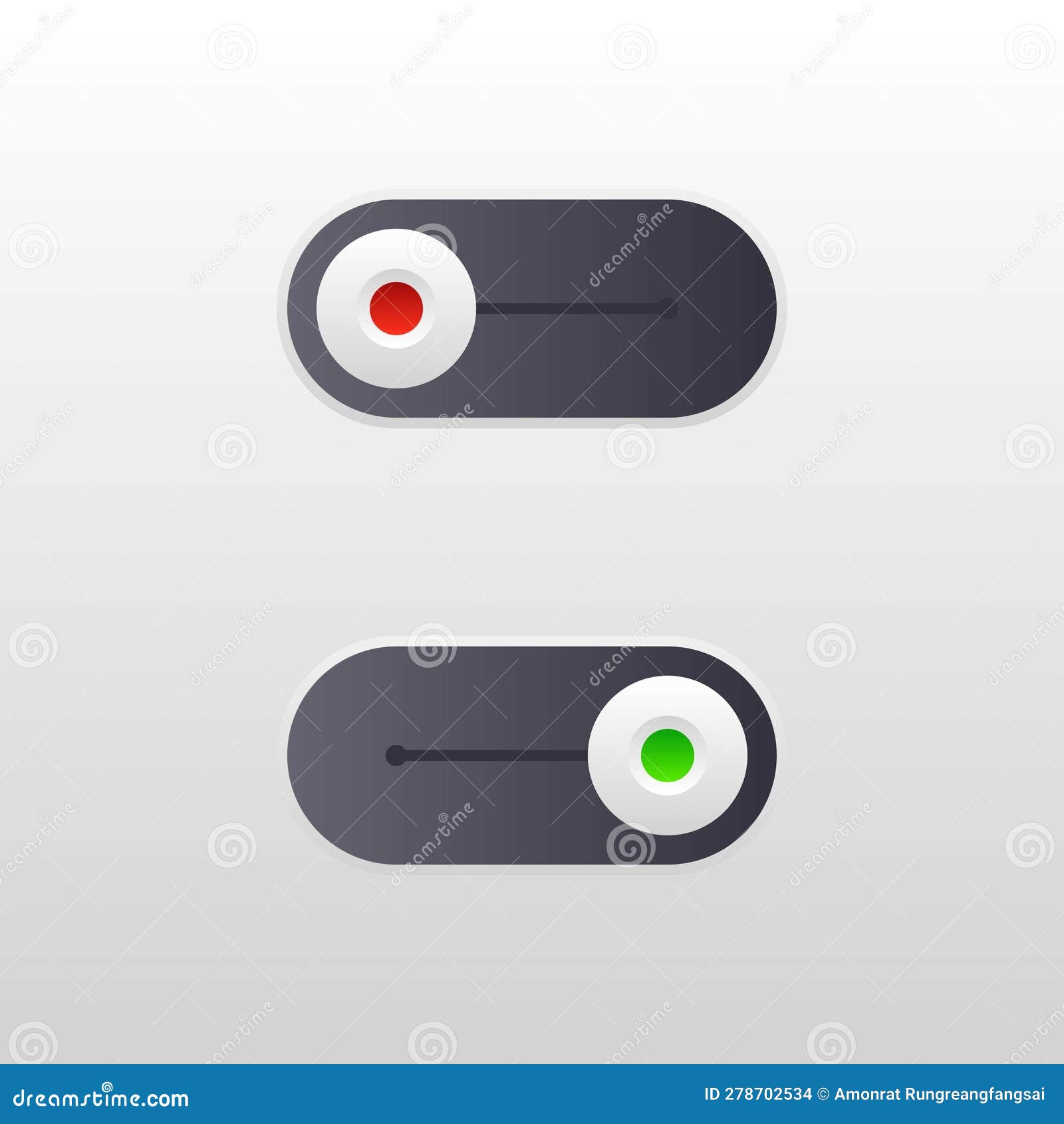 Switch Button or Turn on Turn Off Power Stock Vector - Illustration of ...