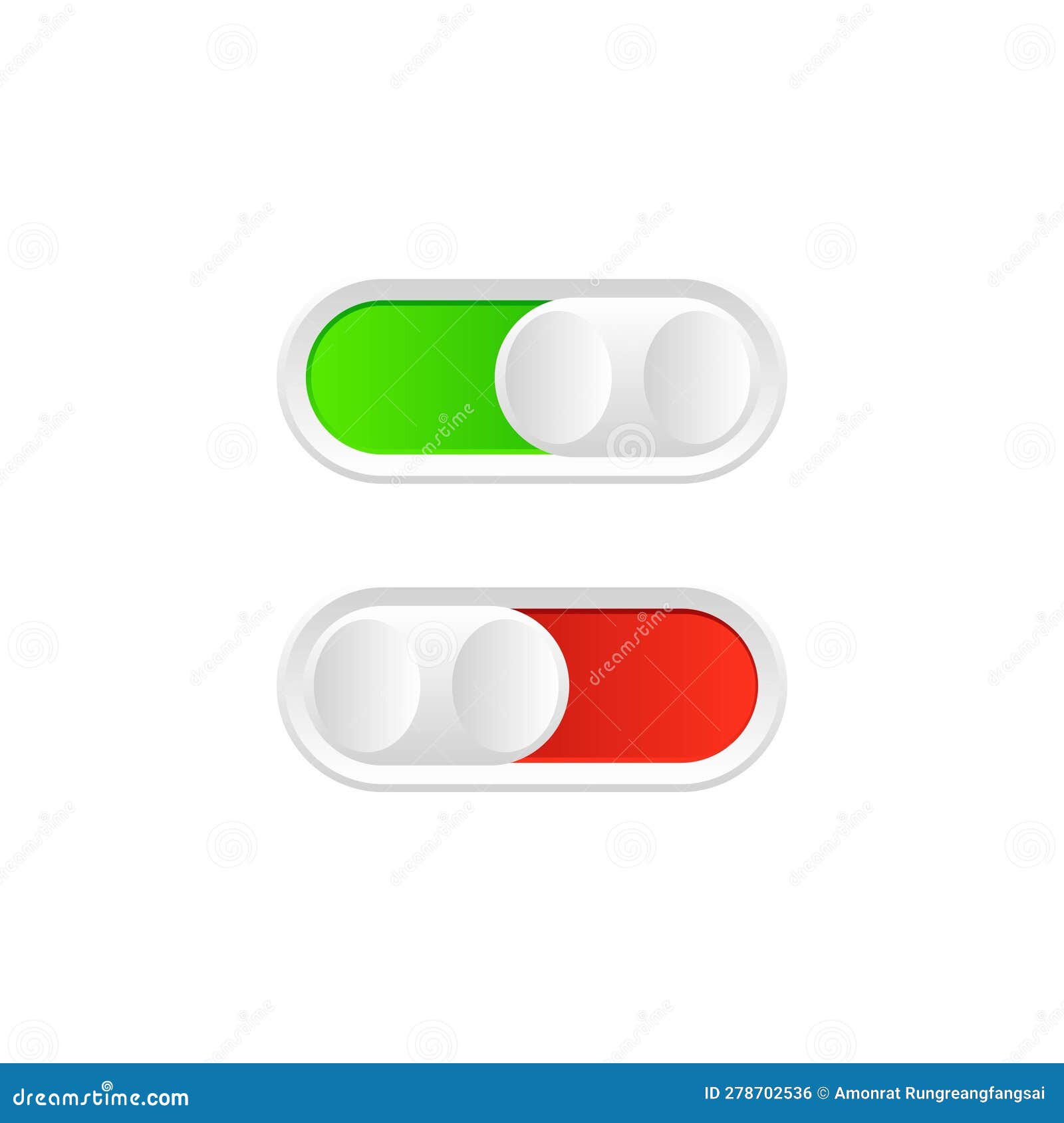 Switch Button or Turn on Turn Off Power Stock Vector - Illustration of ...