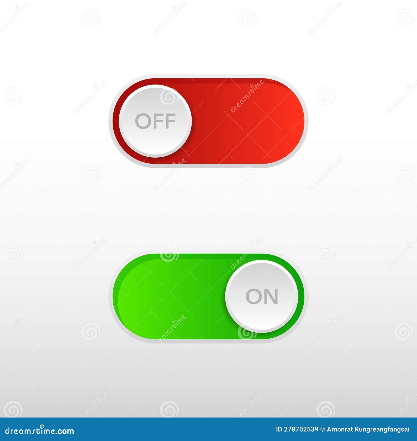 Switch Button or Turn on Turn Off Power Stock Vector - Illustration of ...