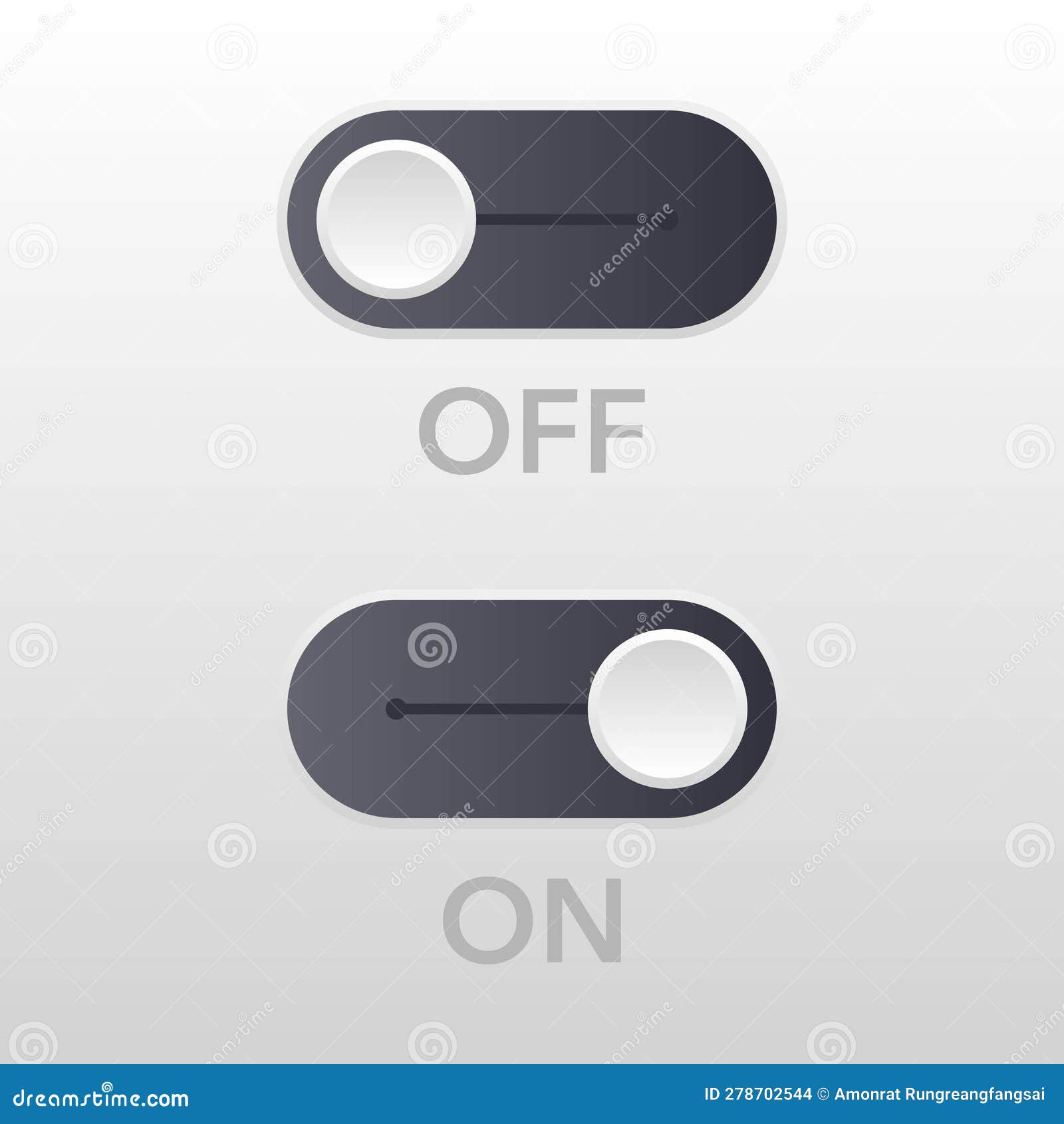 Switch Button or Turn on Turn Off Power Stock Vector - Illustration of ...