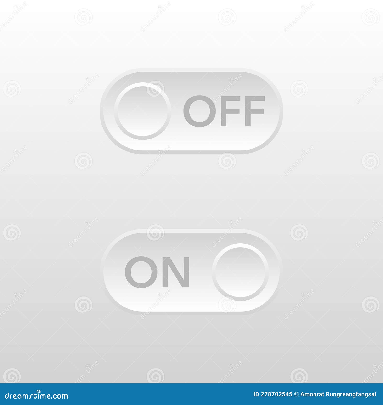 Switch Button or Turn on Turn Off Power Stock Vector - Illustration of ...