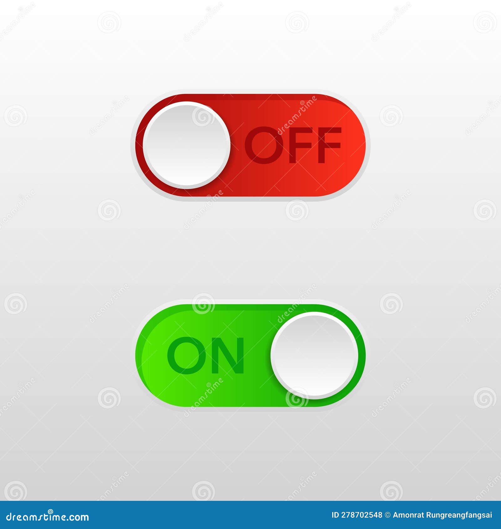 Switch Button or Turn on Turn Off Power Stock Vector - Illustration of ...