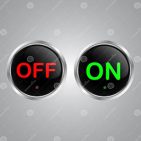 Switch Button Vector stock vector. Illustration of industrial - 41490552