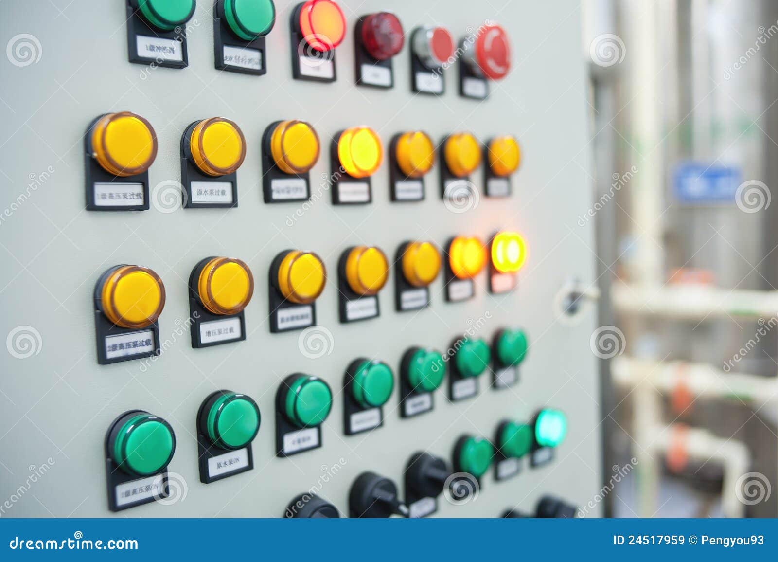 The Switch on the Cabinet, Button Stock Image - Image of green ...