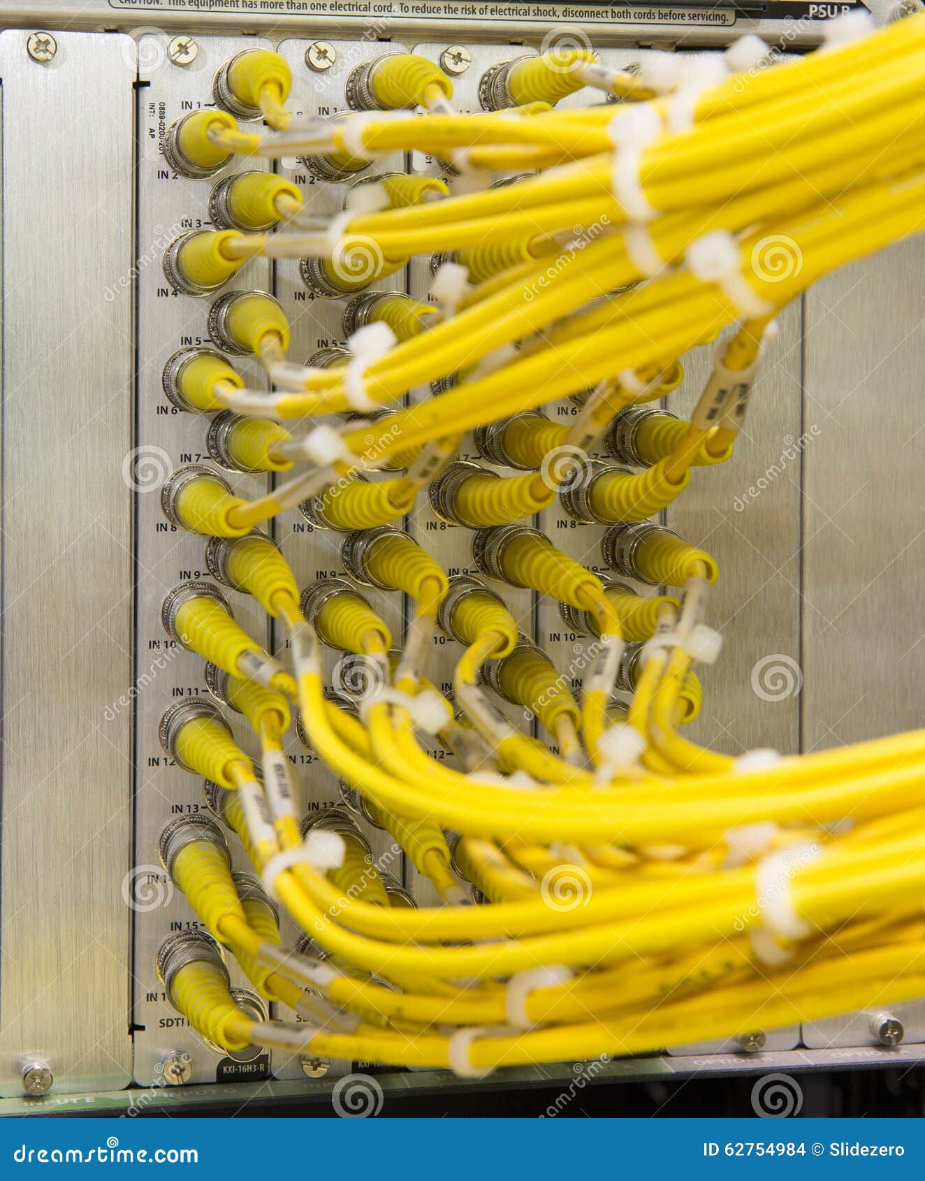 Switch and Cable in Data Center Stock Photo - Image of communications ...