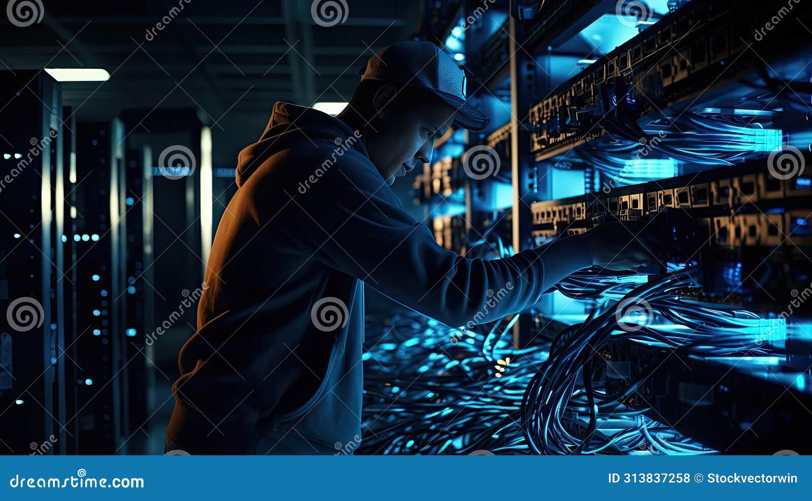 Switch cable networking stock illustration. Illustration of router ...