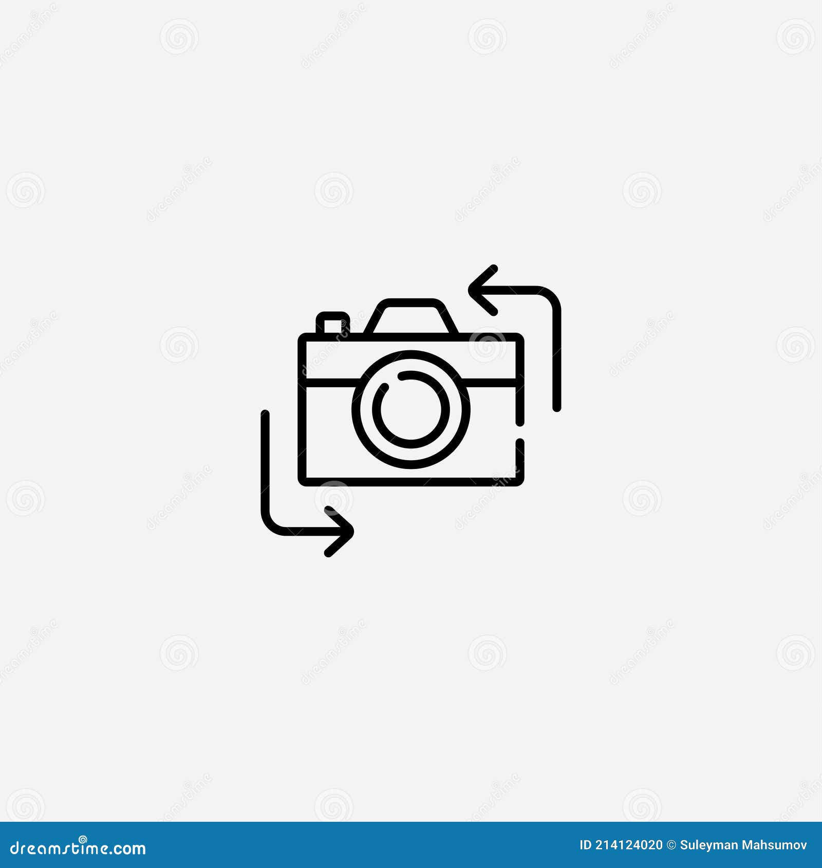 Switch Camera Vector Icon Sign Symbol Stock Vector - Illustration of ...