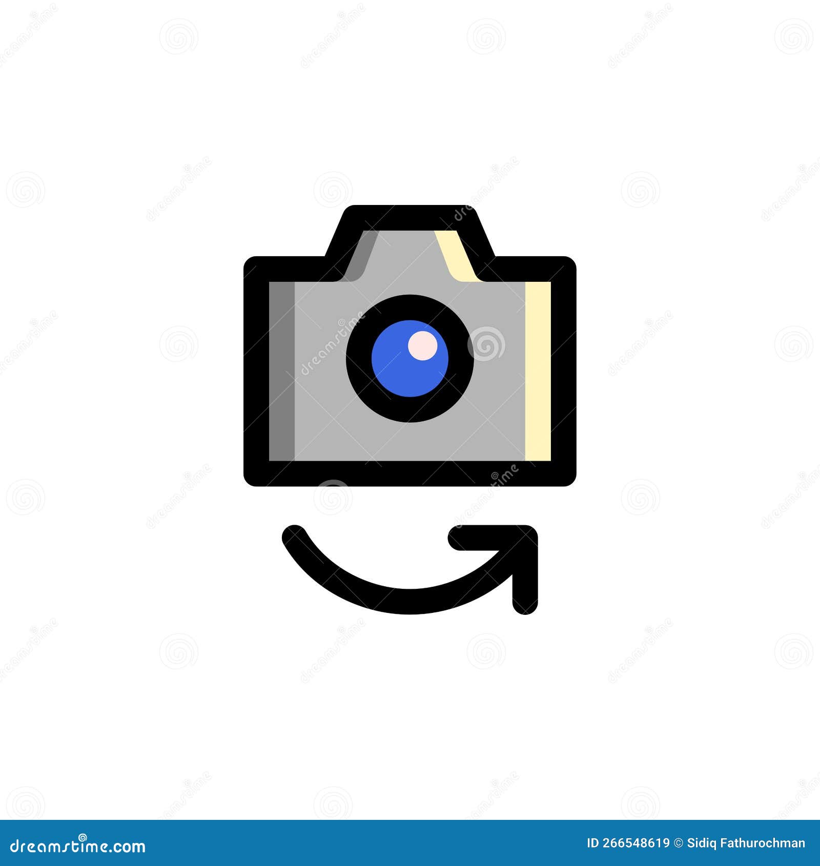 Switch Camera Icon stock vector. Illustration of swap - 266548619