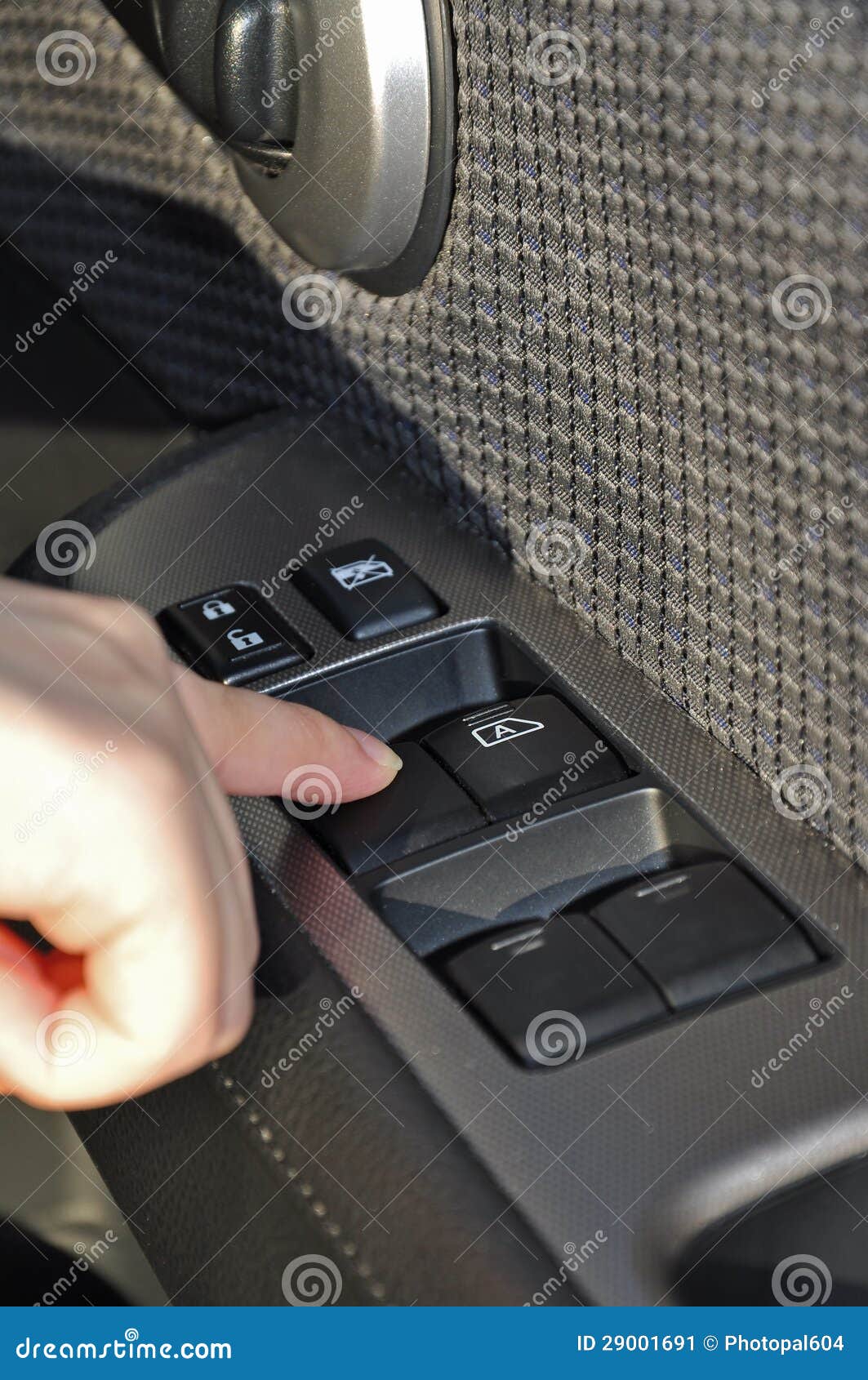 Switch in the Car for Open Window Stock Image - Image of interior ...