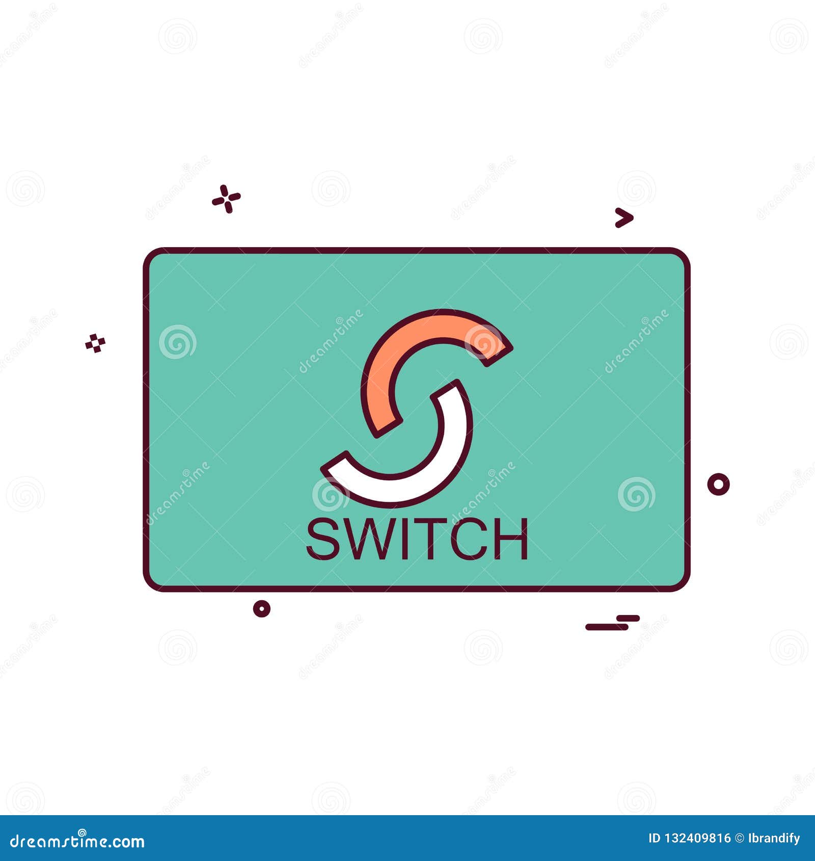 Switch Card Icon Design Vector Stock Vector - Illustration of debit ...