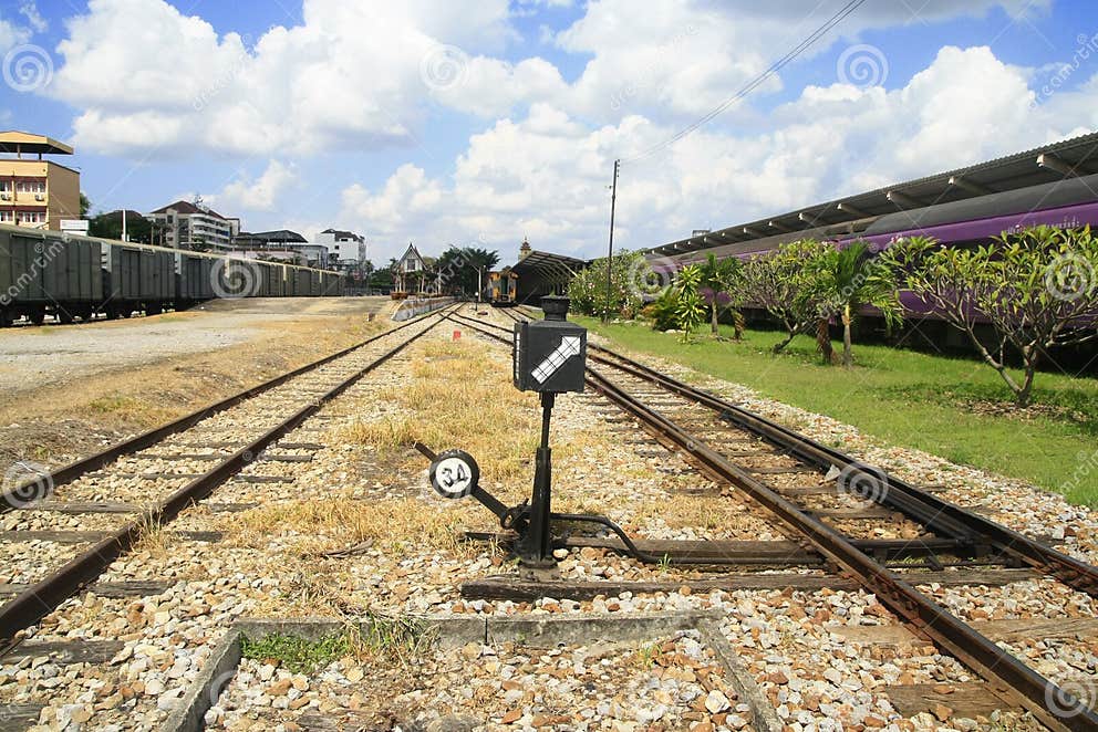 Switch choose railway stock photo. Image of rail, express - 34535394