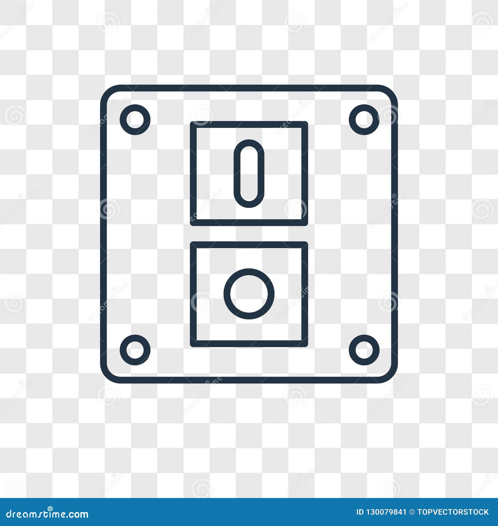 Switch Concept Vector Linear Icon Isolated On Transparent Background ...